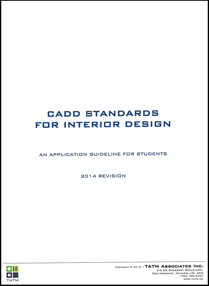 CADD Standards for Interior Design – Yorkville University Bookstore